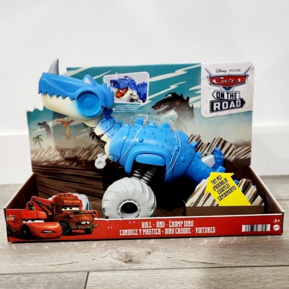 Disney | Toys | Disney Pixar Cars On The Road Roll And Chomp Dino ...
